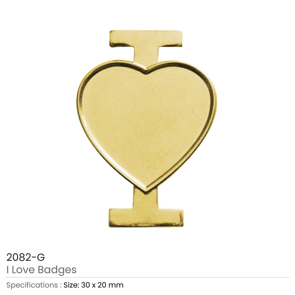 I Love Metal Badges – Promotional Gifts Suppliers