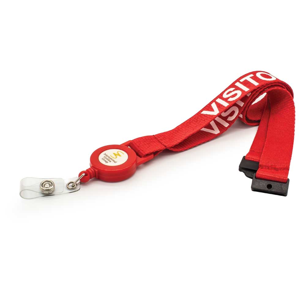 Lanyard with Reel Badge and Safety Lock | Promotional Gifts Suppliers