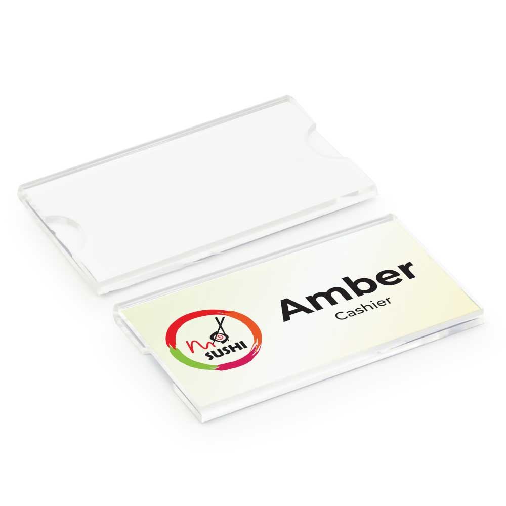 Reusable Acrylic Name Badges – Promotional Gifts Suppliers