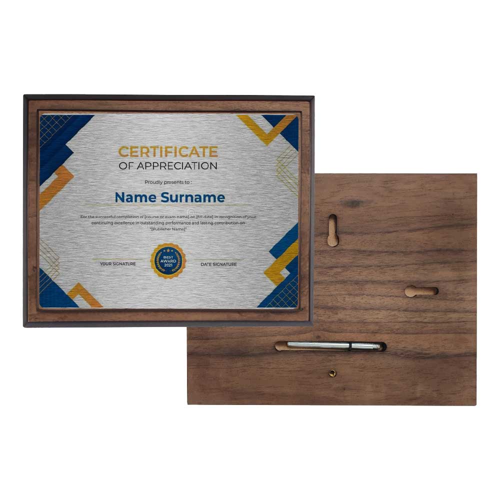 Horizontal Wooden Plaque with Box – Promotional Gifts Suppliers
