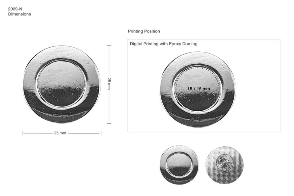 Round Logo Badges with Pin – Promotional Gifts Suppliers