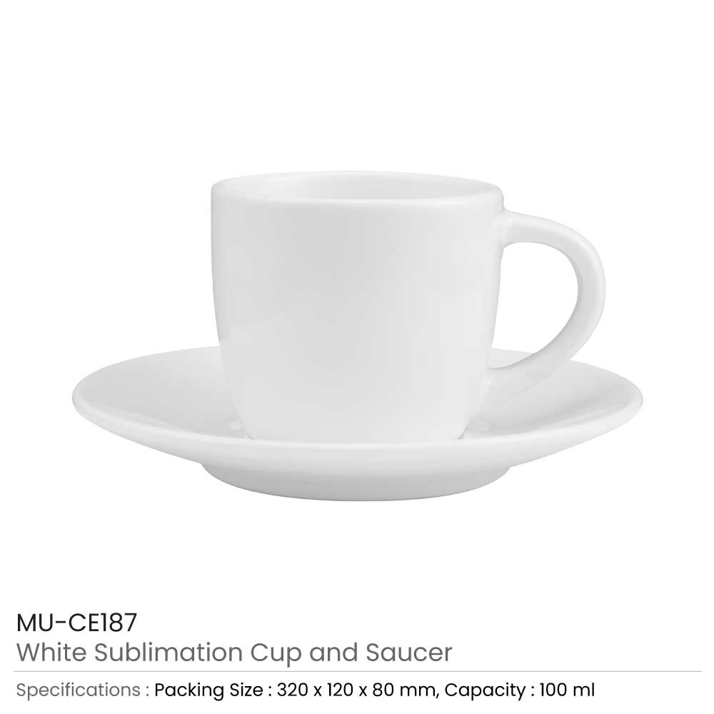 Sublimation Cup and Saucer – Promotional Gifts Suppliers