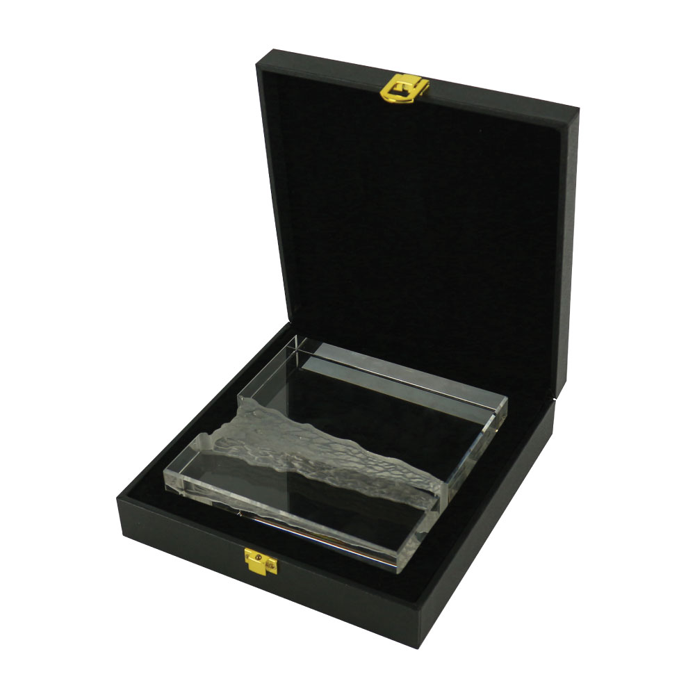 Square Crystal Awards in Hardboard Box – Promotional Gifts Suppliers