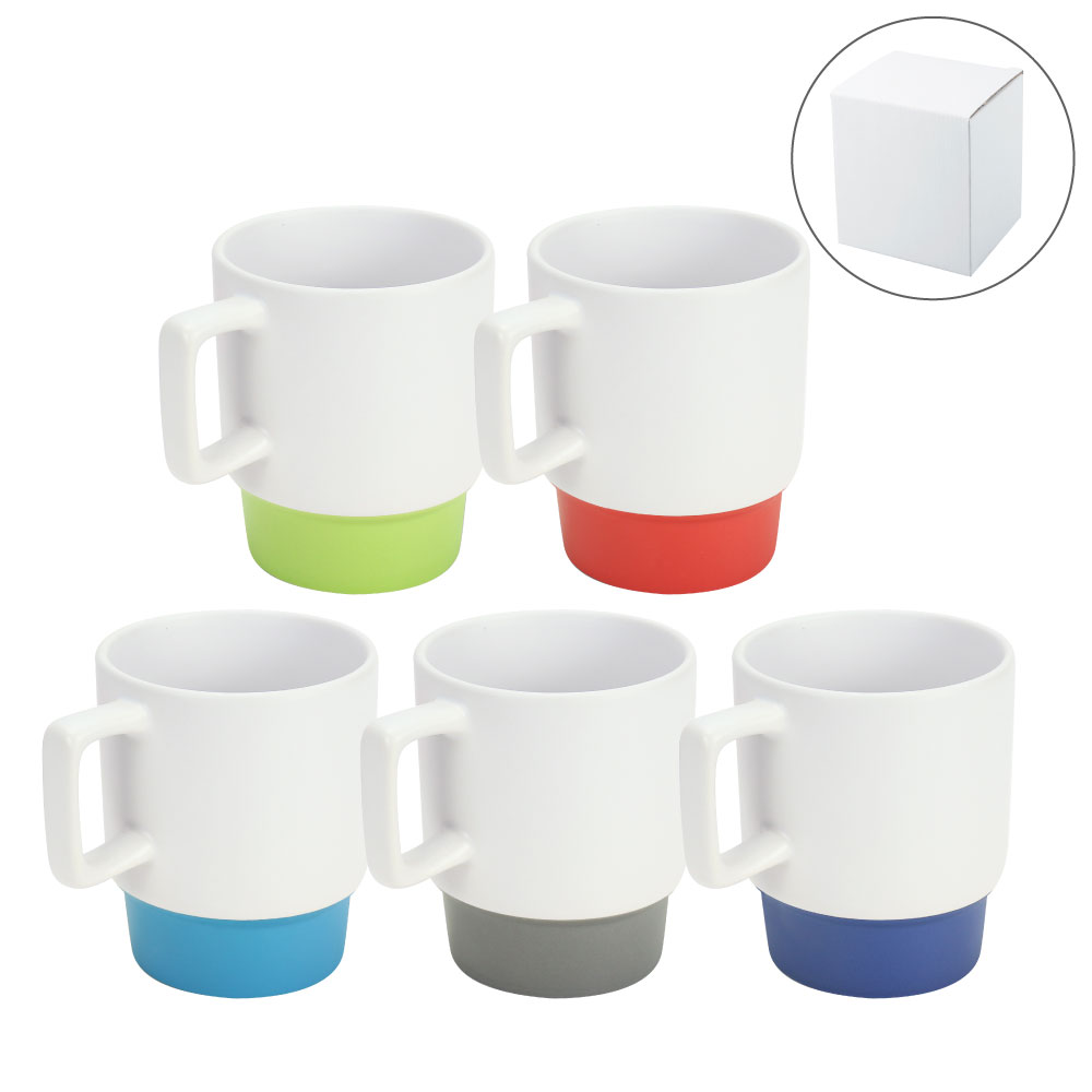 Ceramic Mugs with Bottom Clay in 12 Oz, Matte Finish – Promotional ...