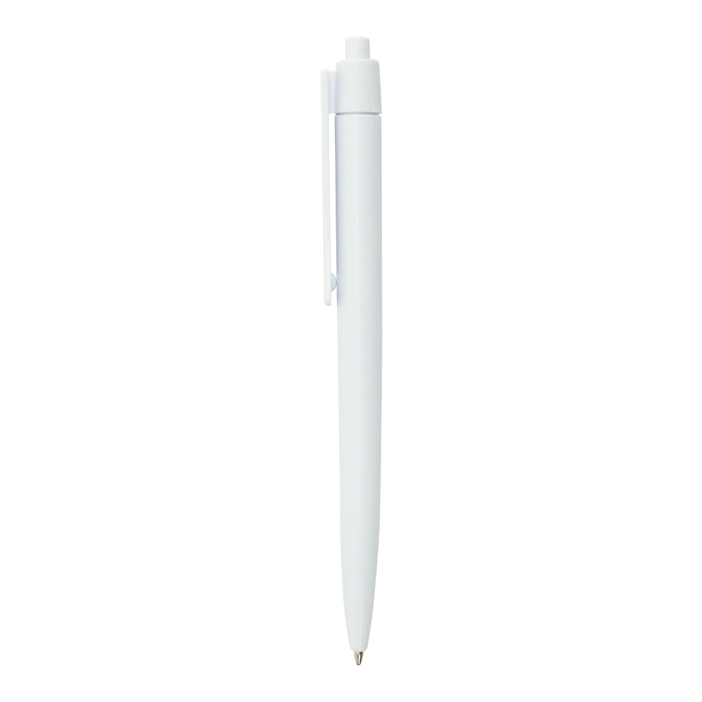 Plastic Pens White Color, Push Button, Wide Clip – Promotional Gifts ...